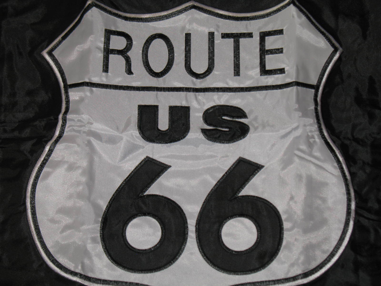 3x5 Embroidered Route 66 Flag Black Double Sided Sewn Nylon Get Your ...