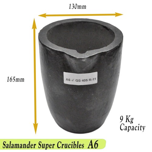 9KG Foundry Clay-Graphite Salamander Crucible for Melting Gold/Silver ...