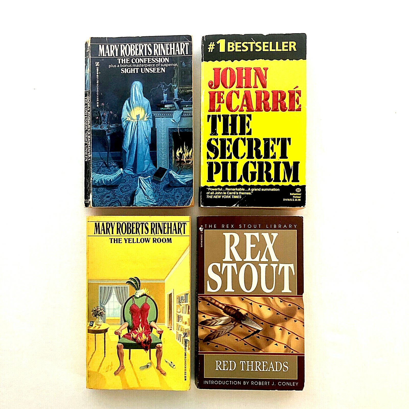 Lot Vintage Mystery Spy Novels Rex Stout, Mary Robert’s Rinehart, John ...