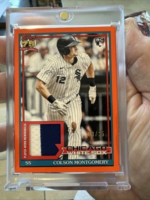 Colson Montgomery/25 2026 Topps Series 1 Rookie Orange & Patch #91-R ...