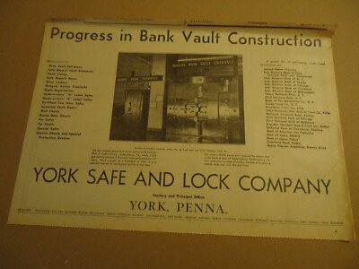 York Safe & Lock Co 1936 newspaper ad | eBay