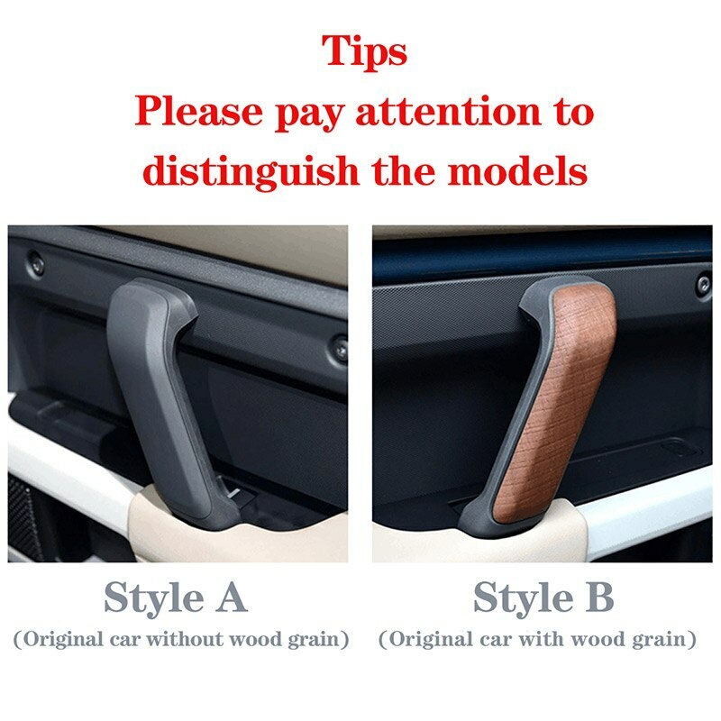 For Land Rover Defender 110 ABS Inner Car Door Grab Handle Frame Cover ...