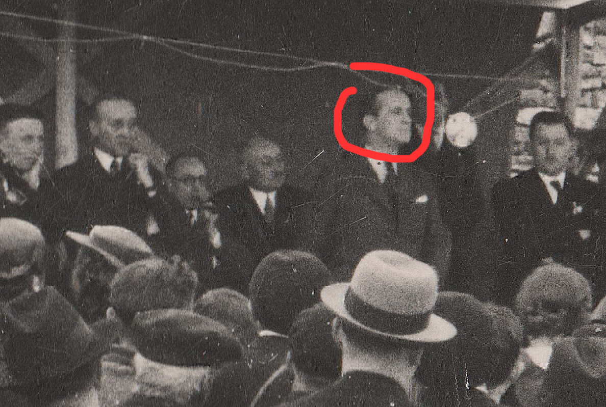 Photo vintage meeting PSF Parti Social Français avec François de La ...