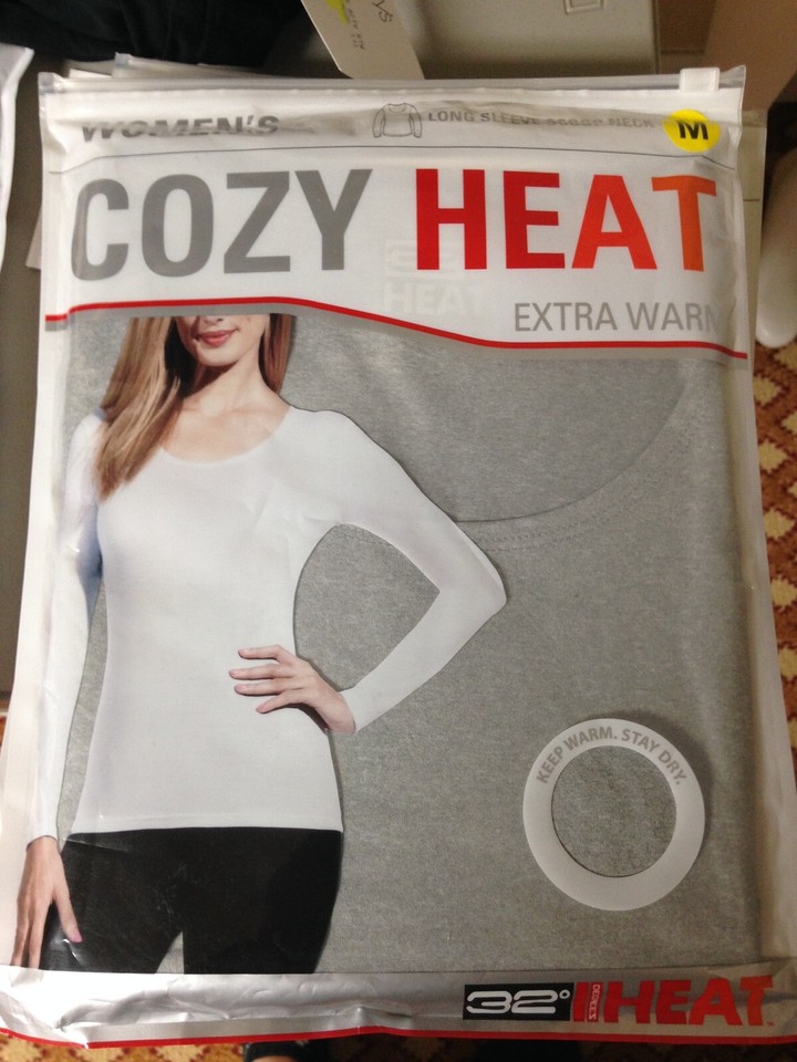 32 Degrees Heat Womens Long Sleeve scoop neck thermal TLF8L801ME HT ...