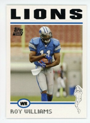 2004 Topps ROY WILLIAMS Rookie Card RC #320 Detroit Lions TEXAS ...