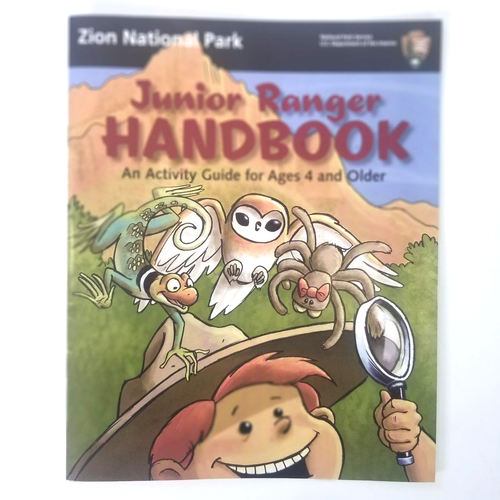 Zion National Park Junior Ranger Handbook Activity Guide Ages 4 Up, 18 ...