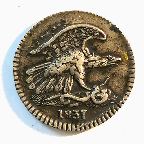 1837 Feuchtwanger's One Cent Composition Coin Nice Details, Not Graded ...