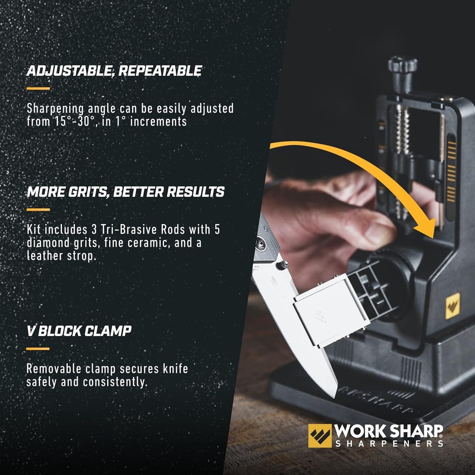 Work Sharp Precision Adjust Elite Set Knife Sharpener value combo ...