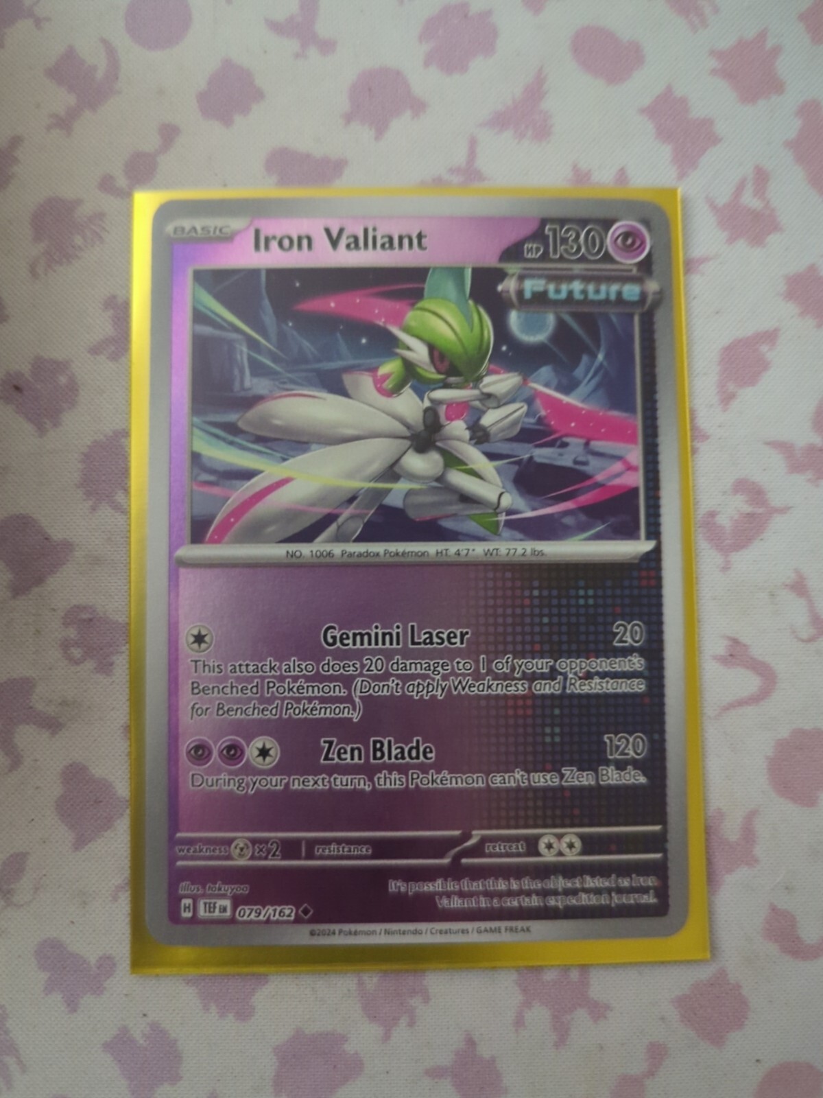 Iron Valiant - 079/162 Temporal Forces Reverse Holo Pokemon - NM/MINT ...