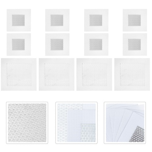12 Pcs Wall Repair Patch Self-adhesive Fiberglass Mesh Drywall Kit | eBay
