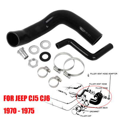 For Jeep CJ5 CJ6 1970-1975 Fuel Hose Complete Clamps Adapter Kit 992965 ...