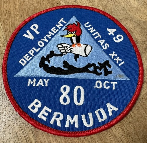 US Navy Patch VP-49 Woodpeckers Patrol Squadron Deployment 1980 Bermuda ...
