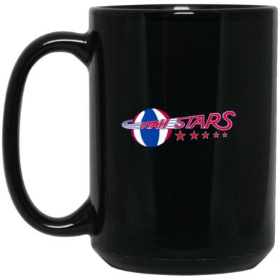 Utah Stars Mug 15 oz. Black Glossy Ceramic | ABA Basketball Team | eBay