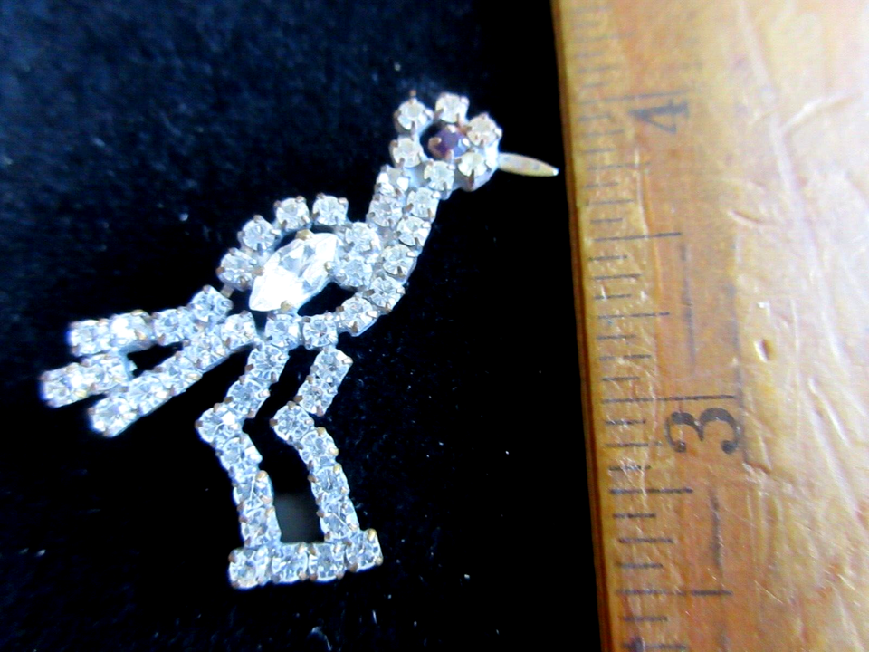 Outstanding Czech Vintage Style Glass Rhinestone Button BIRD Crystal | eBay