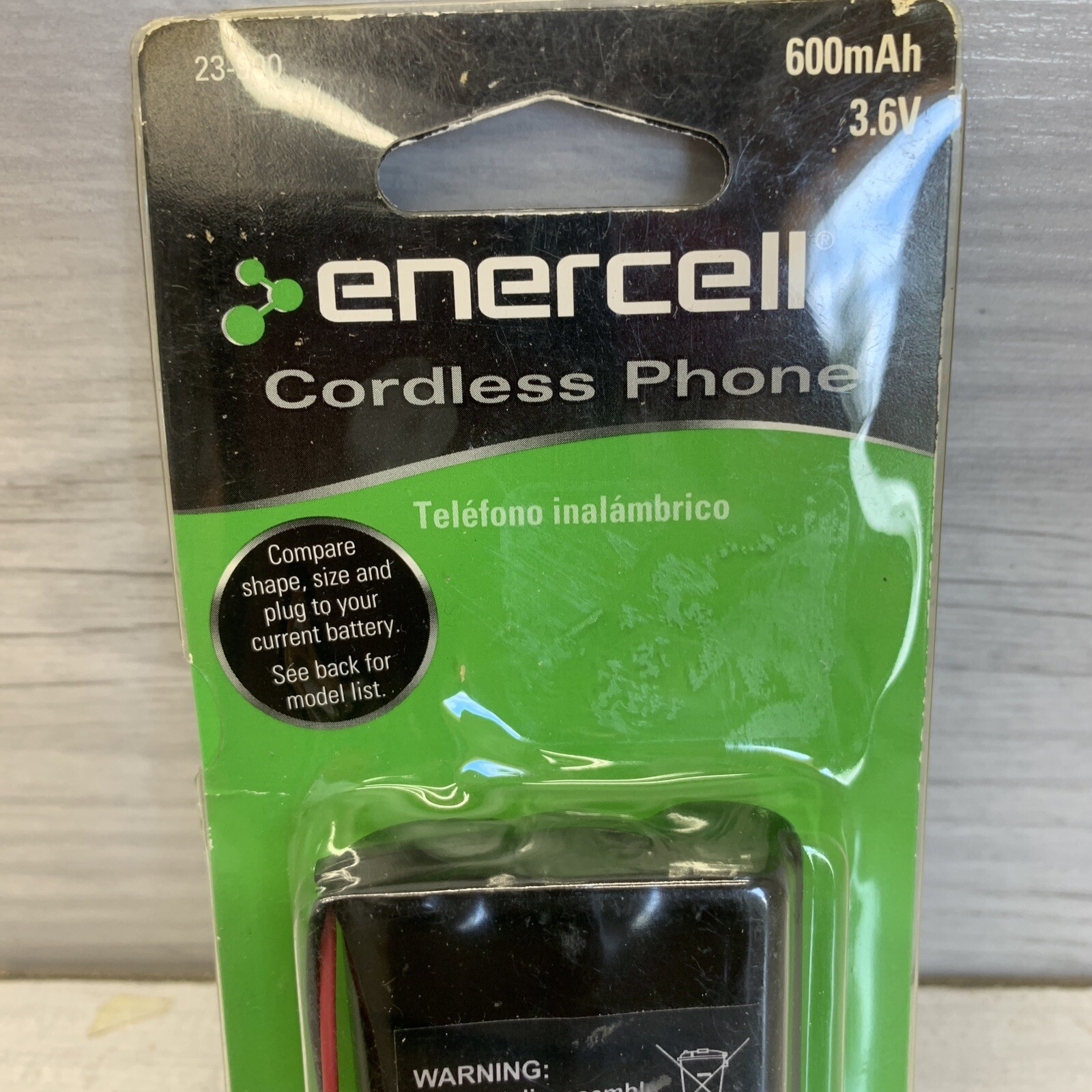 Enercell 23-900 Cordless Phone Battery 600mah 3.6v 2300900 for sale ...