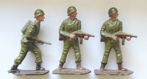 3 Vintage Old Lead WW2 Toy Soldiers Marked England | eBay