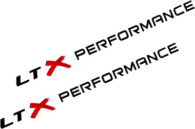 2Pc LTX Performance Hood Sticker LT1 LT4 Stickers Vinyl Decals (Black ...