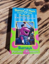 Barneys Exercise Circus/Parade of Numbers (VHS, 1996, 2-Tape Set) for ...