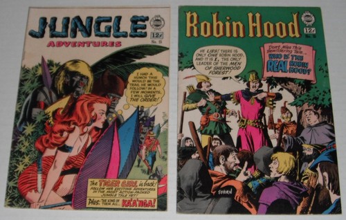 Jungle Adventure # 15 + Robin Hood # 15...VG-Fine...1964 Super reprint ...