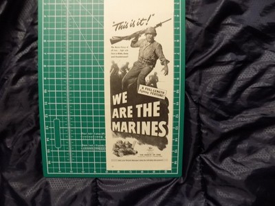 1943 PRINT AD WE ARE THE MARINES USMC WWII | eBay