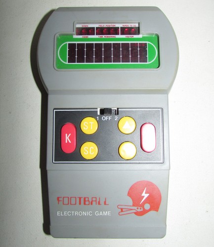 Vintage Electronic Football Handheld Video Game - WORKS! - Hong Kong ...