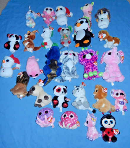 Miscellaneous Lot of TY BEANIE BOOS Plush Figures w/ Tags | eBay