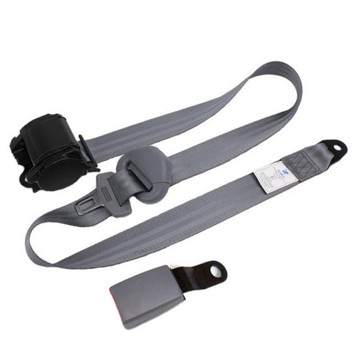 Universal Car 3 Point Retractable Safety Seat Belt Nylon Straps Iron ...