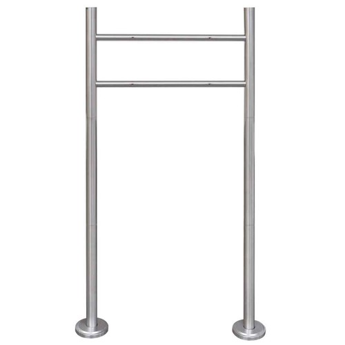 Stainless Steel Dual Mailbox Post Stand Modern Design Weather-Resistant ...