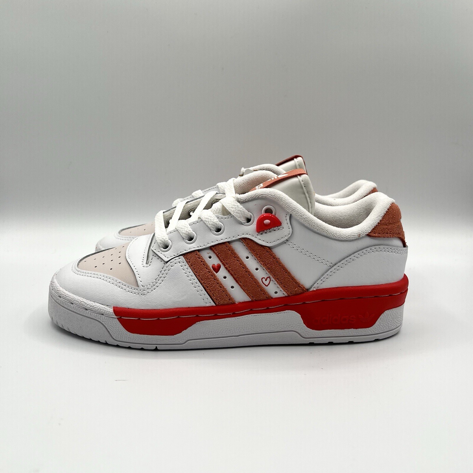 Adidas Women’s Rivalry Low Valentine Originals Size 5.5 White/Red/Pink ...