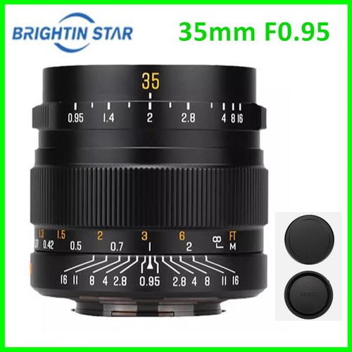 Brightin Star 35mm F0.95 APS-C Fixed Focus Lens for Canon Nikon Sony ...