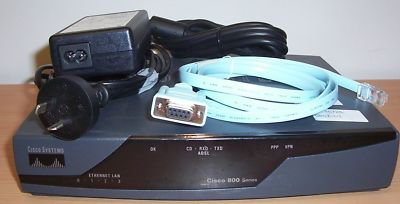 Cisco 857 ADSL modem/router/switch (4-port) CISCO857-K9 V02 IOS V 12.4 ...