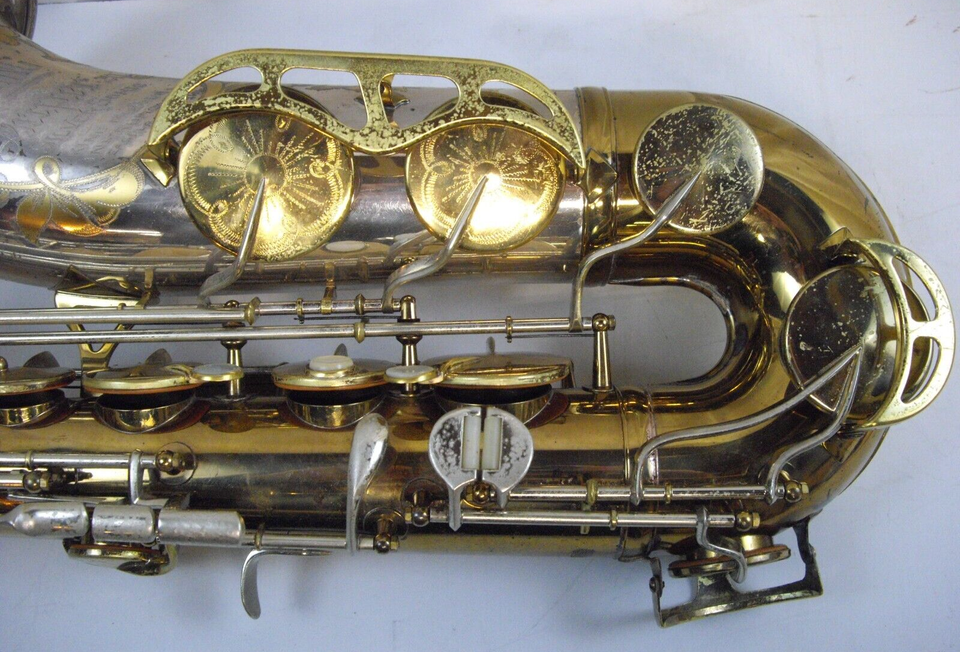 KING SUPER 20 "SILVER SONIC" PRO TENOR SAXOPHONE STERLING NECK & BELL ...