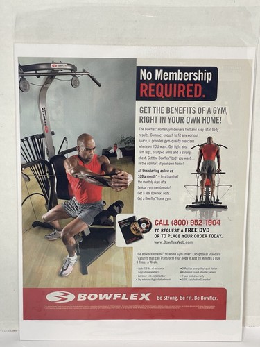 2007 Bowflex Body Xtreme SE Home Gym Muscular Man Photo Vintage Print ...