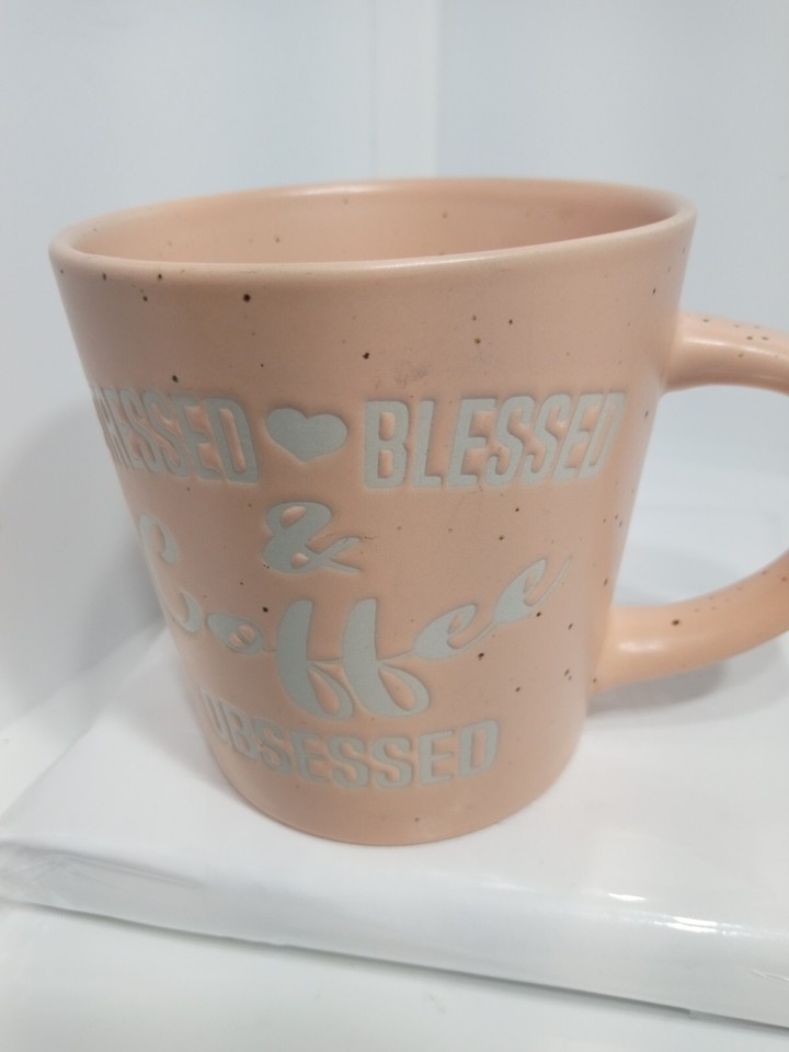 BLESSED COFFEE MUG. MUG. STRESSED BLESSED & OBSESSED MUG. B280 | eBay