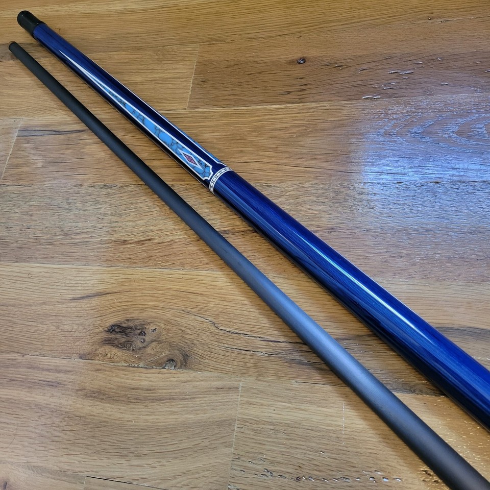 12.4mm REAL Carbon Fiber Pool Cue Stick Radial Joint 58" OKHealing Blue ...