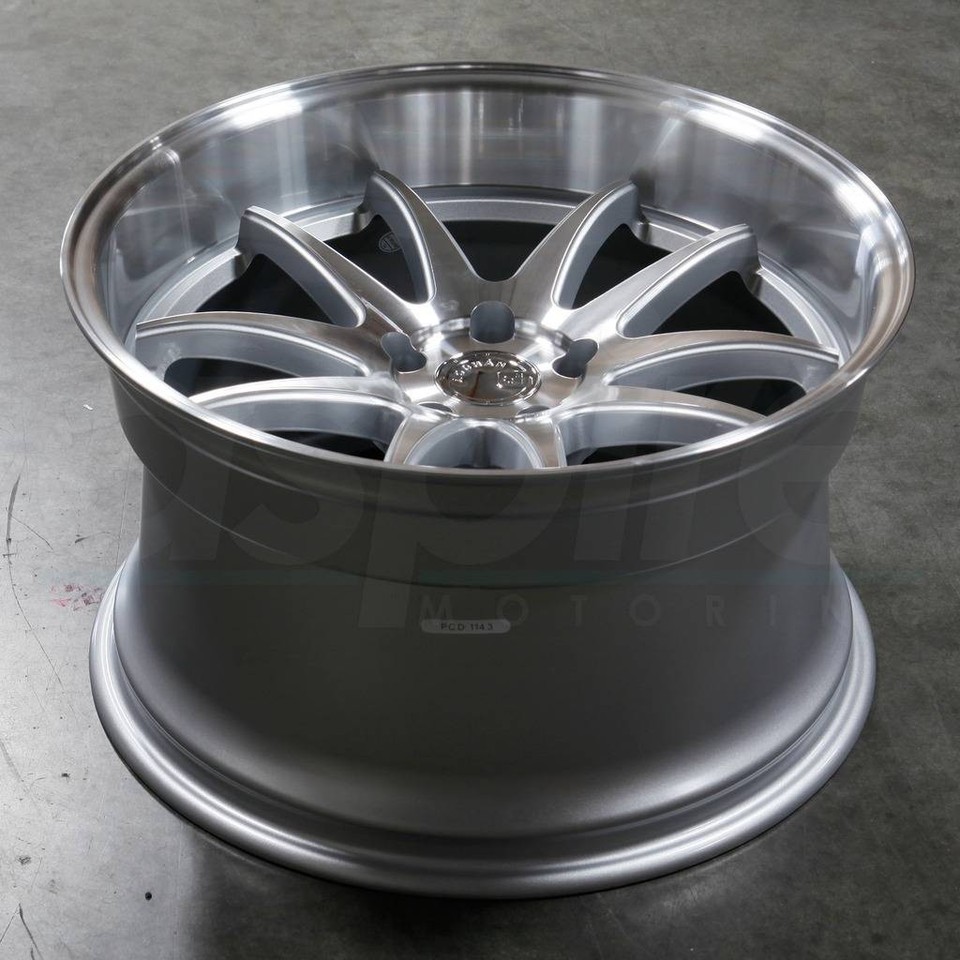 4-New 18" Aodhan DS02 DS2 Wheels 18x10.5 5x114.3 22 Silver Machined ...