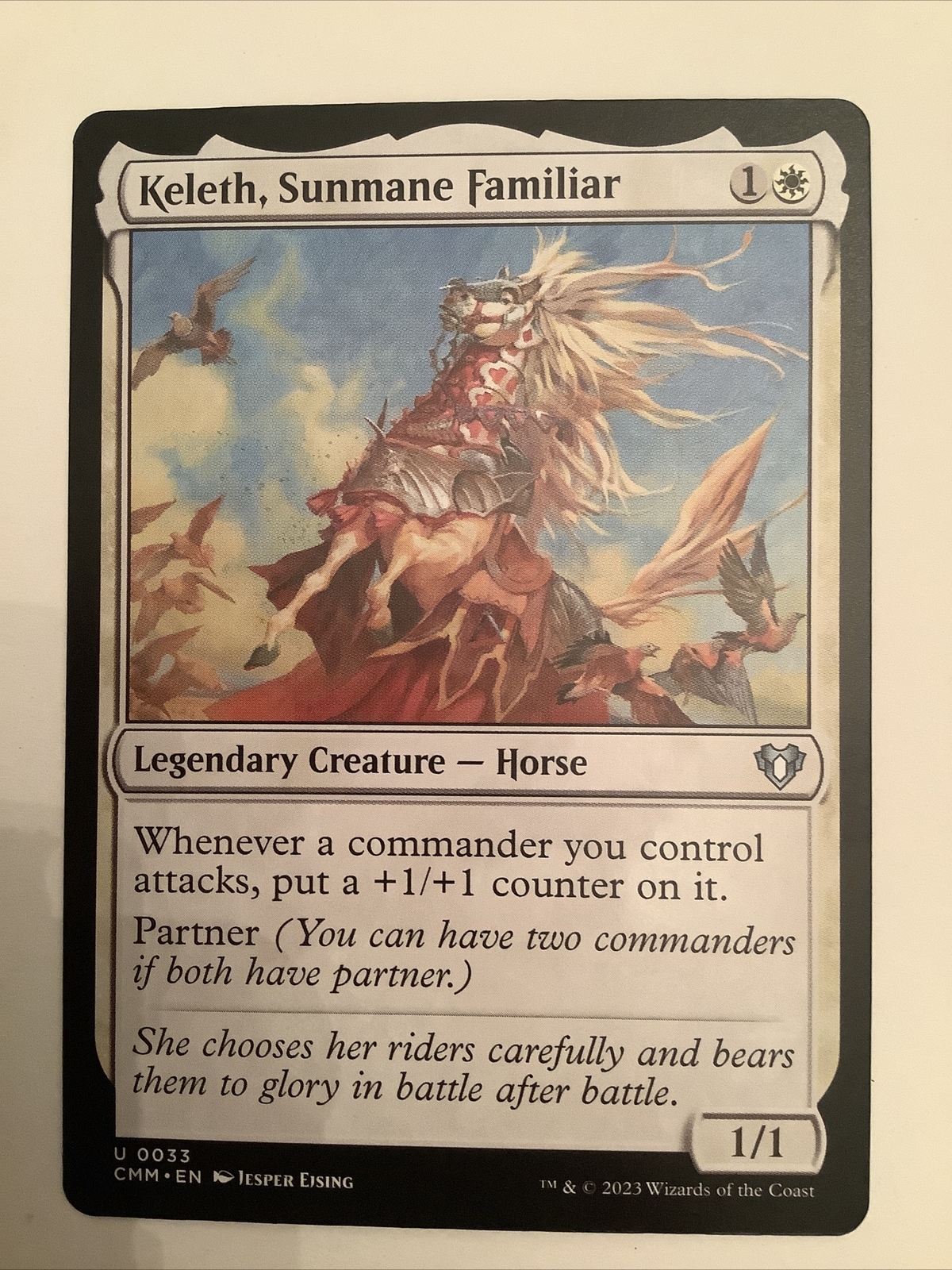 MTG Keleth, Sunmane Familiar Commander Legends 028/361 Regular Uncommon ...