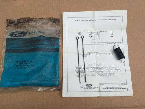 NOS Ford ACCELERATOR RETRACTING / RETURN SPRING KIT | eBay