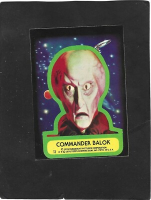 1976 Topps Star Trek Stickers # 13 Commander Balok | eBay