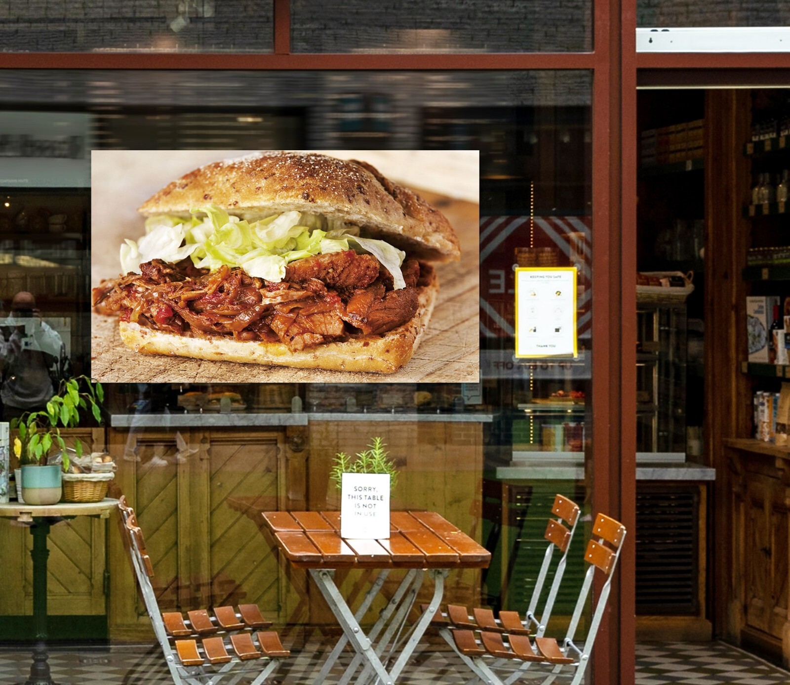 3D Meat Burgers Cabbage K3112 Window Stickers Vinyl Wallpaper Wall ...