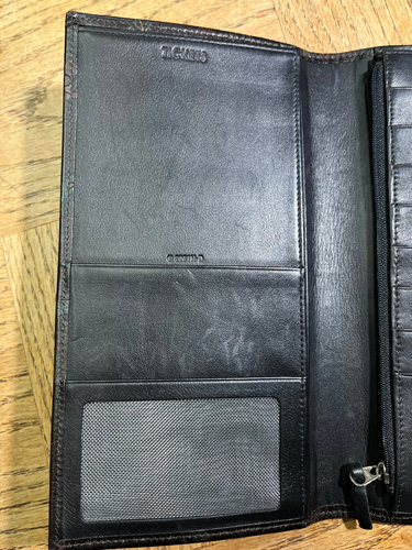 Harley Davidson Men's Black Leather Embossed Motorcycle Wallet Vintage ...
