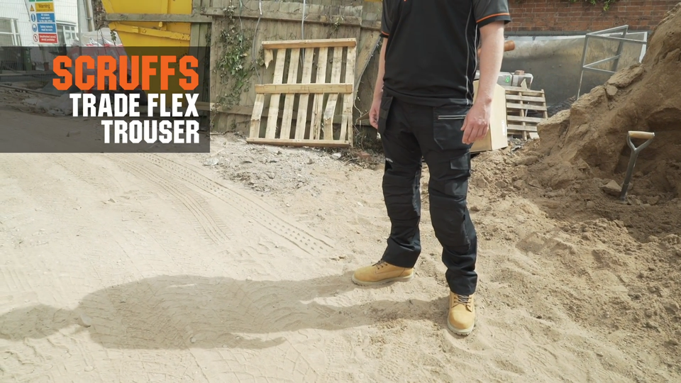 Scruffs Flex Work Trousers -Slim Fit 3D Flex Stretch Straight Leg ...