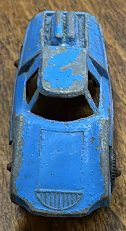 Vintage Tootsie Toy Car Fiat Abarth Blue Metal Race Car USA mk (B164 ...