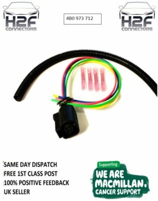VW AUDI 4 Pin Coolant Temperature Sensor Connector 4B0973712 | eBay UK