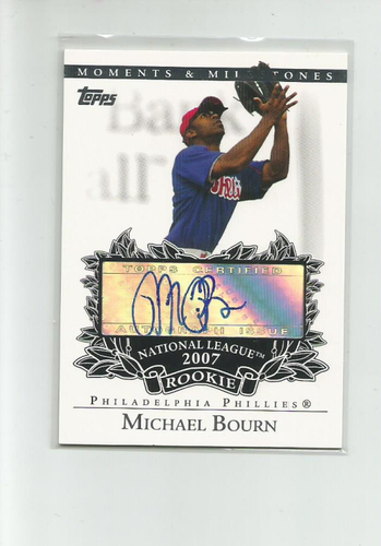 2007 TOPPS MOMENTS AND MILESTONES ROOKIE AUTOGRAPHS #MB MICHAEL BOURN E154 | eBay