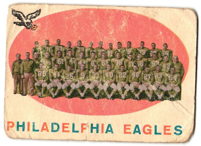 Philadelphia Eagles Team Card 1959 Topps NFL #31 Set Filler | eBay