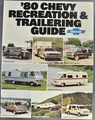 1980 Chevrolet RV Towing Brochure Caprice Pickup Truck Suburban Van ...