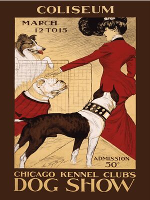 9410.Coliseum.chicago kennel club's dog show.POSTER.decor Home Office ...