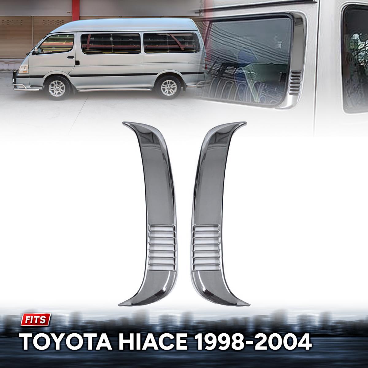 For Toyota Hiace Commuter 1998-2004 Rear Pillar Cover Pair Chrome Trim ...