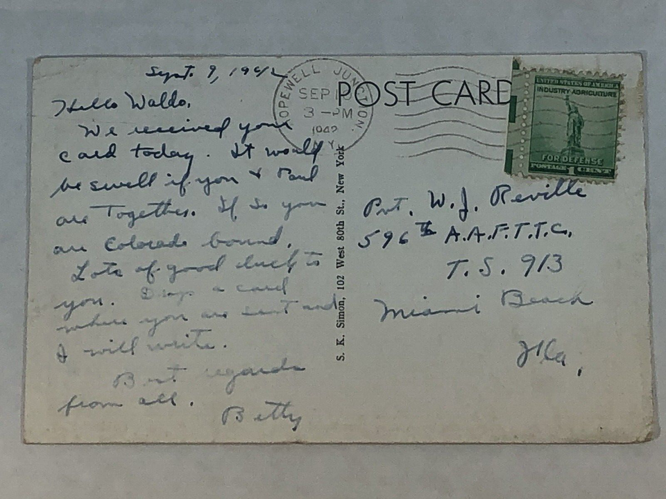 Moog's Farm Restaurant on Albany Post Road Fishkill NY Postcard 1942 | eBay